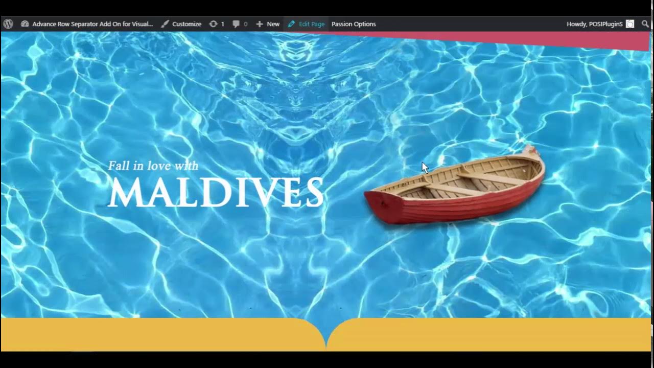 Back End Demo - How to Use - Advance Row Separator Add On for Visual Composer - YouTube