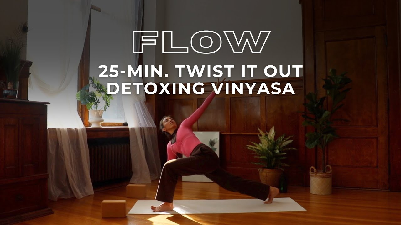 25-Min. Yoga Flow | Twisting + Detoxing, Creative Vinyasa Practice - YouTube