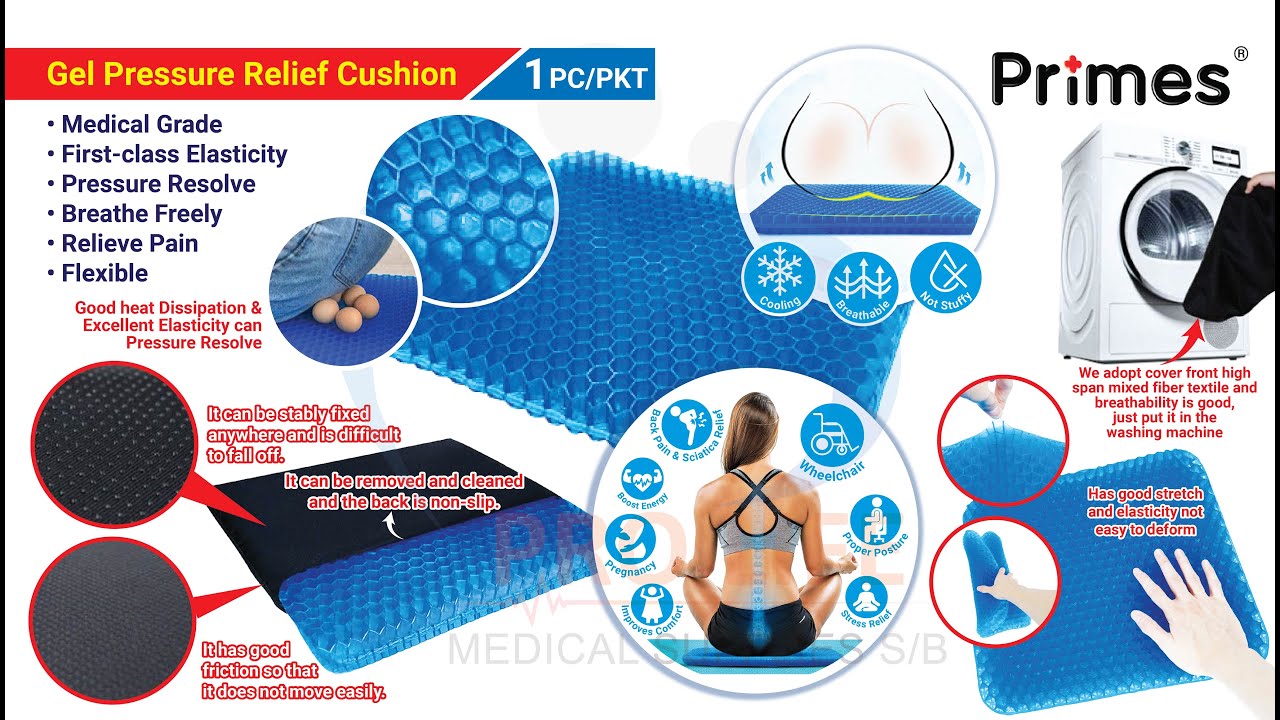 Primes Gel Pressure Relief Cushion 【English Version】 - YouTube