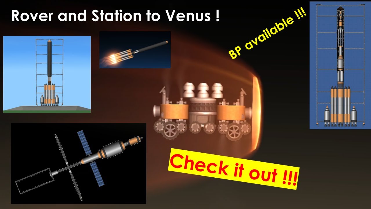 Rover and Station to Venus! - SPACEFLIGHT SIMULATOR #sfs - YouTube