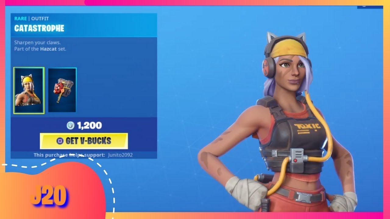FORTNITE ITEM SHOP TODAY AUGUST 29TH NEW SKIN CATASTROPHE ( FORTNITE ...
