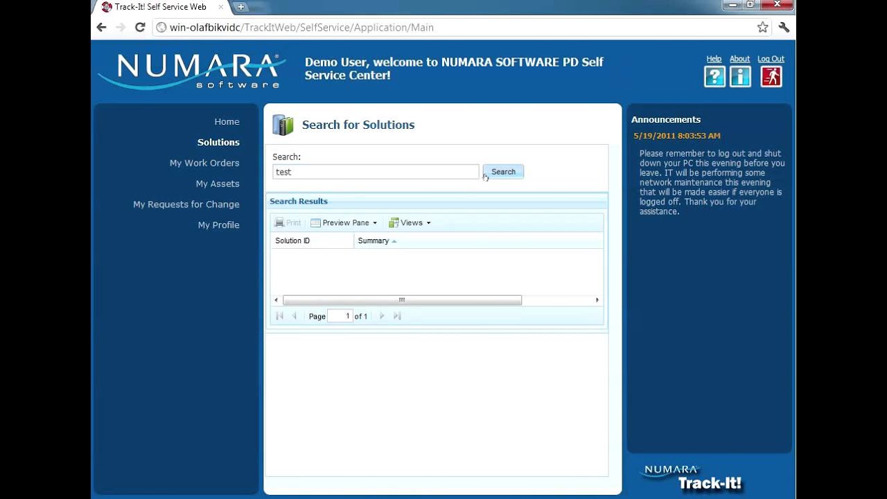 Numara Track-It! Self Service Overview - YouTube