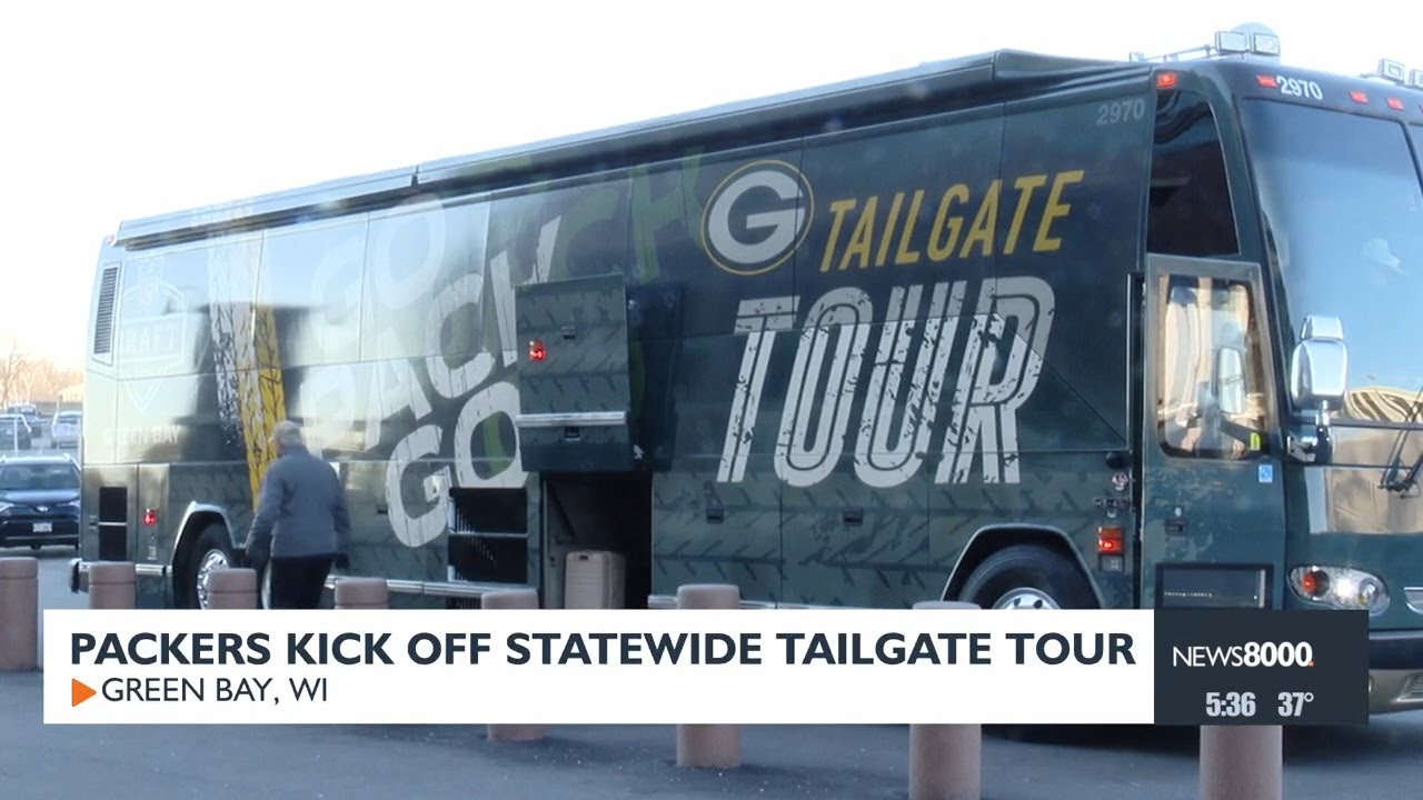 Green Bay Packers kick off state-wide tailgate tour - YouTube