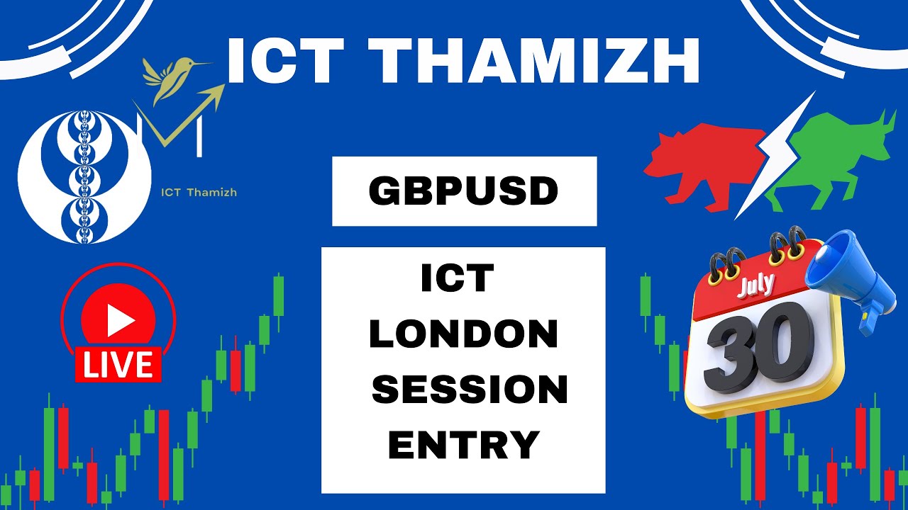 GBPUSD ICT London Entry Training Session 🔥 |30-07-2024 | ICT Thamizh ...