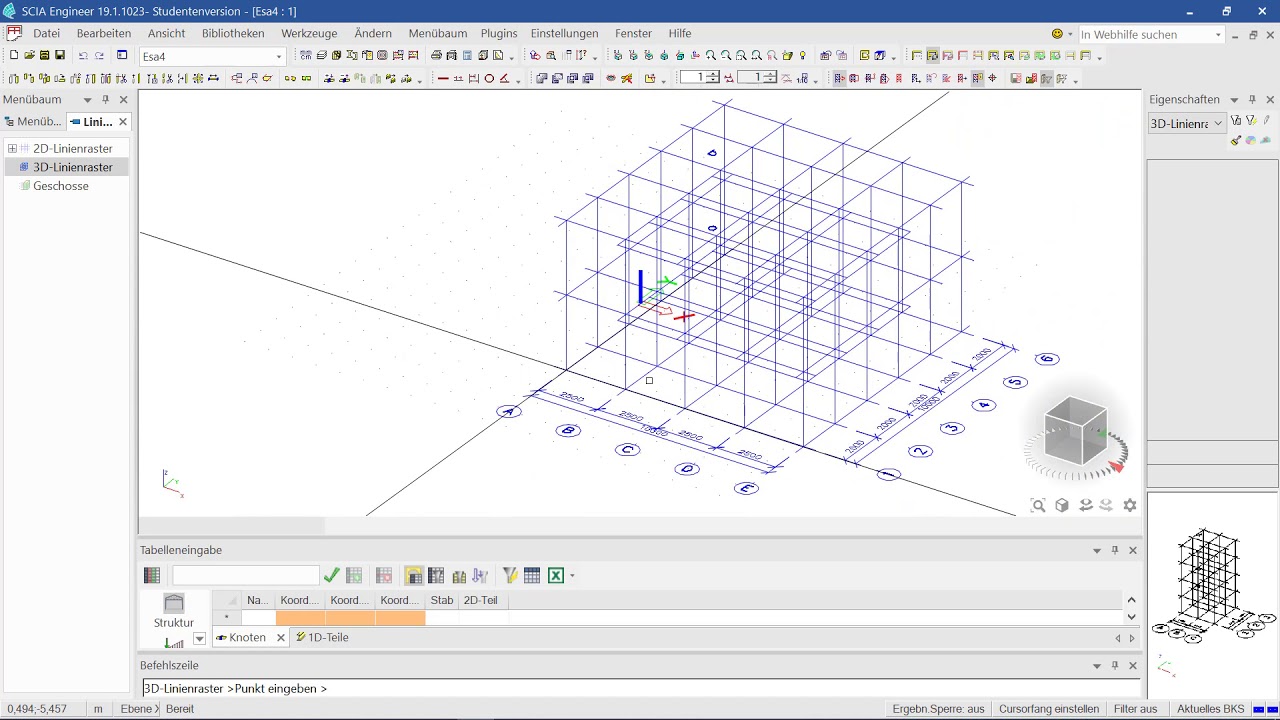 SCIA Tutorial - 3D Linienraster (Prof. Dr.-Ing. Michael Maas ...