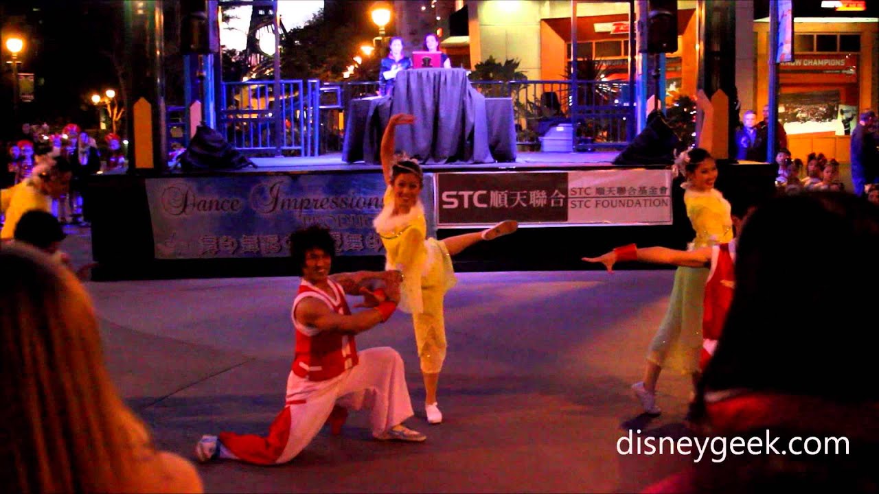 Downtown Disney - Lunar New Year - Ribbon Dance - YouTube