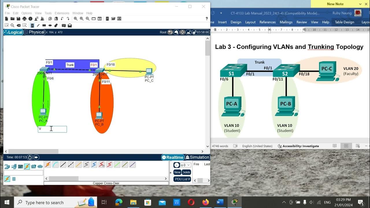 VLAN_Configuration_Part 1 (Computer Networks II) - YouTube