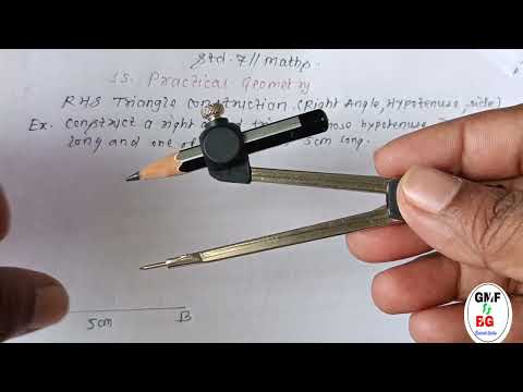 Class 7 Maths Practical Geometry #construction of Triangles SSS, SAS ...