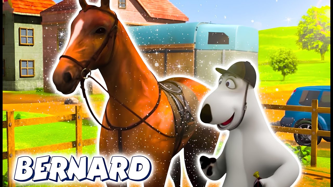 Bernard Bear 🐴 At Binme Felaketi 😆 Komik Çizgi Filmler Super Toons TV ...