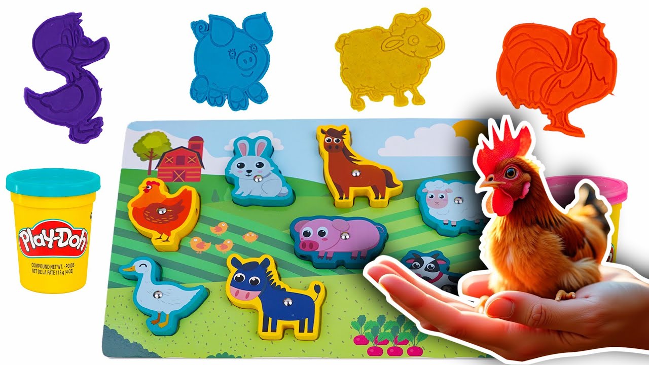 Learn Herbivore, Carnivore and Omnivore Farm Animals | Animal Toys Come ...