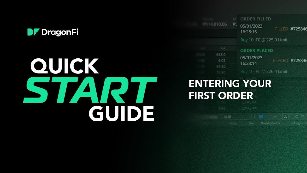 DragonFi Quick Start Guide: How to Enter Your First Order - YouTube