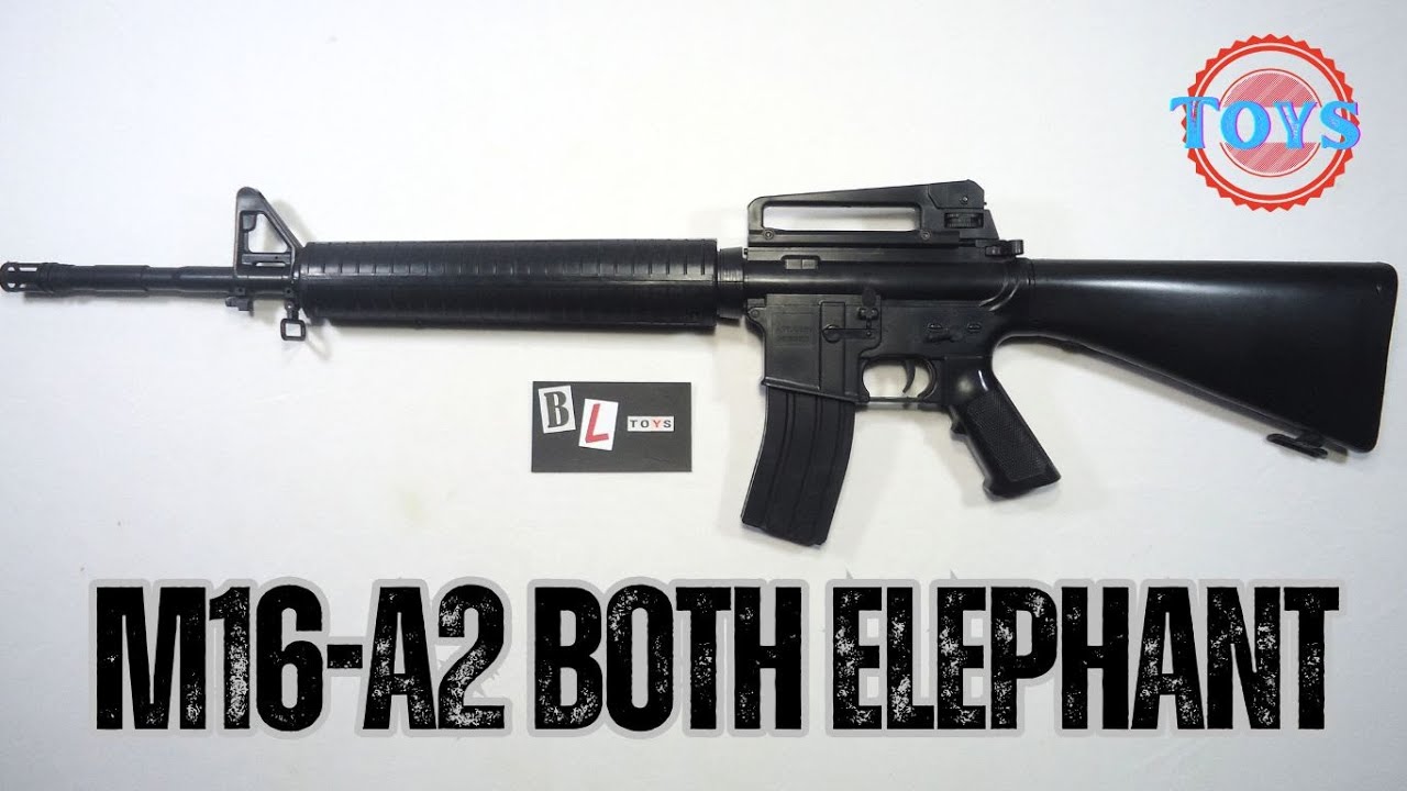 Airsoft Spring M16-A2 Both Elephant Unboxing & Simple Review - YouTube