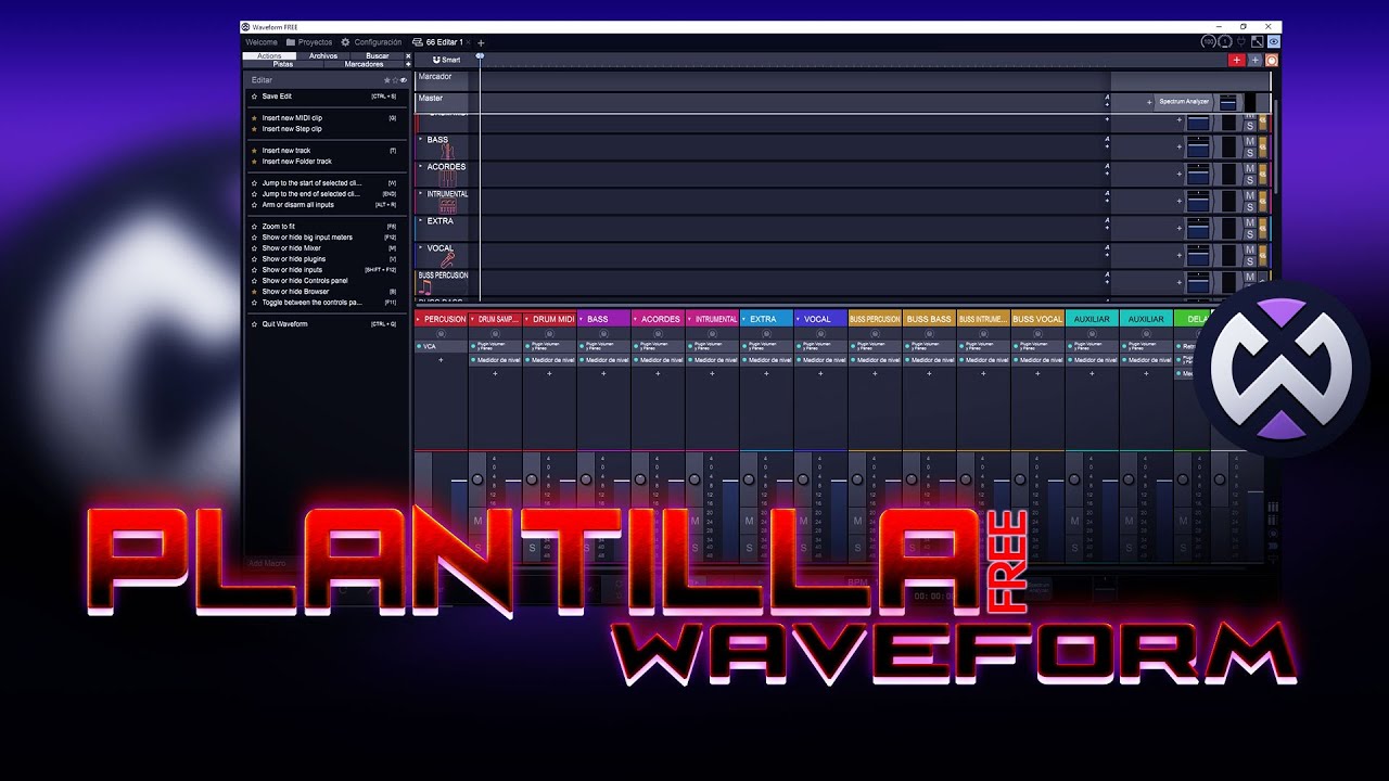 PLANTILLA PRODUCER - PARA WAVEFORM (Descarga Free) - YouTube
