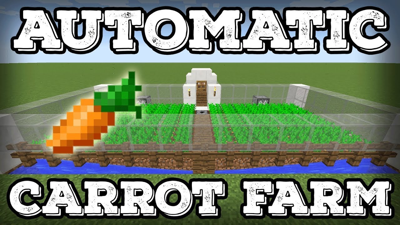 EASY AUTOMATIC "CARROT FARM" Minecraft | Survival - AFK 1.20+ - YouTube
