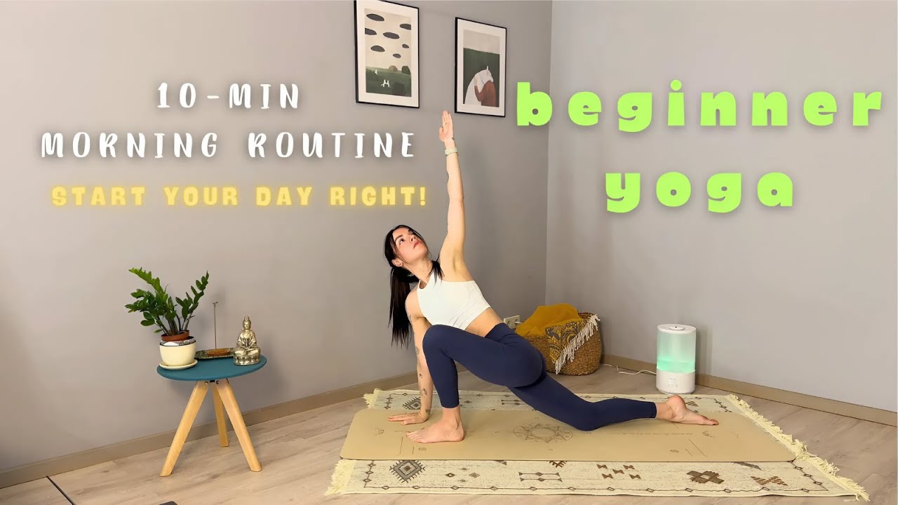 10-Minute Morning Yoga | Start Your Day with Energy & Positivity - YouTube