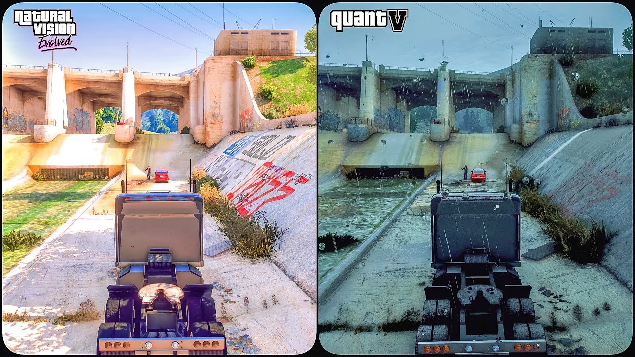 GTA 5™ | NVE Vs QuantV | Visuals Best Mod Comparison *Reshaded - YouTube