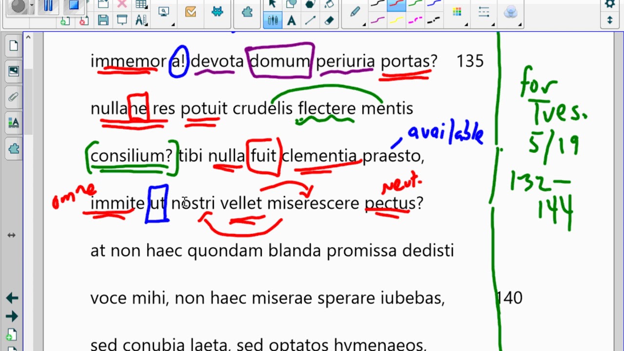 Catullus 64, lines 132-144 - YouTube