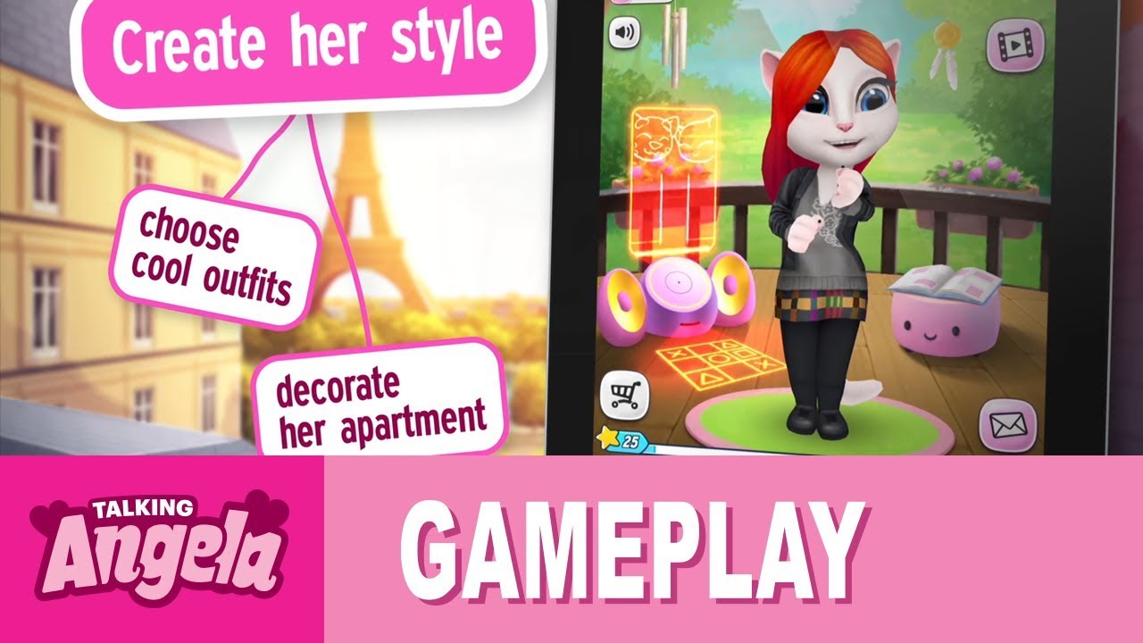 My Talking Angela - Best Great Makeover / Dress Up Children HD GamePlay ...