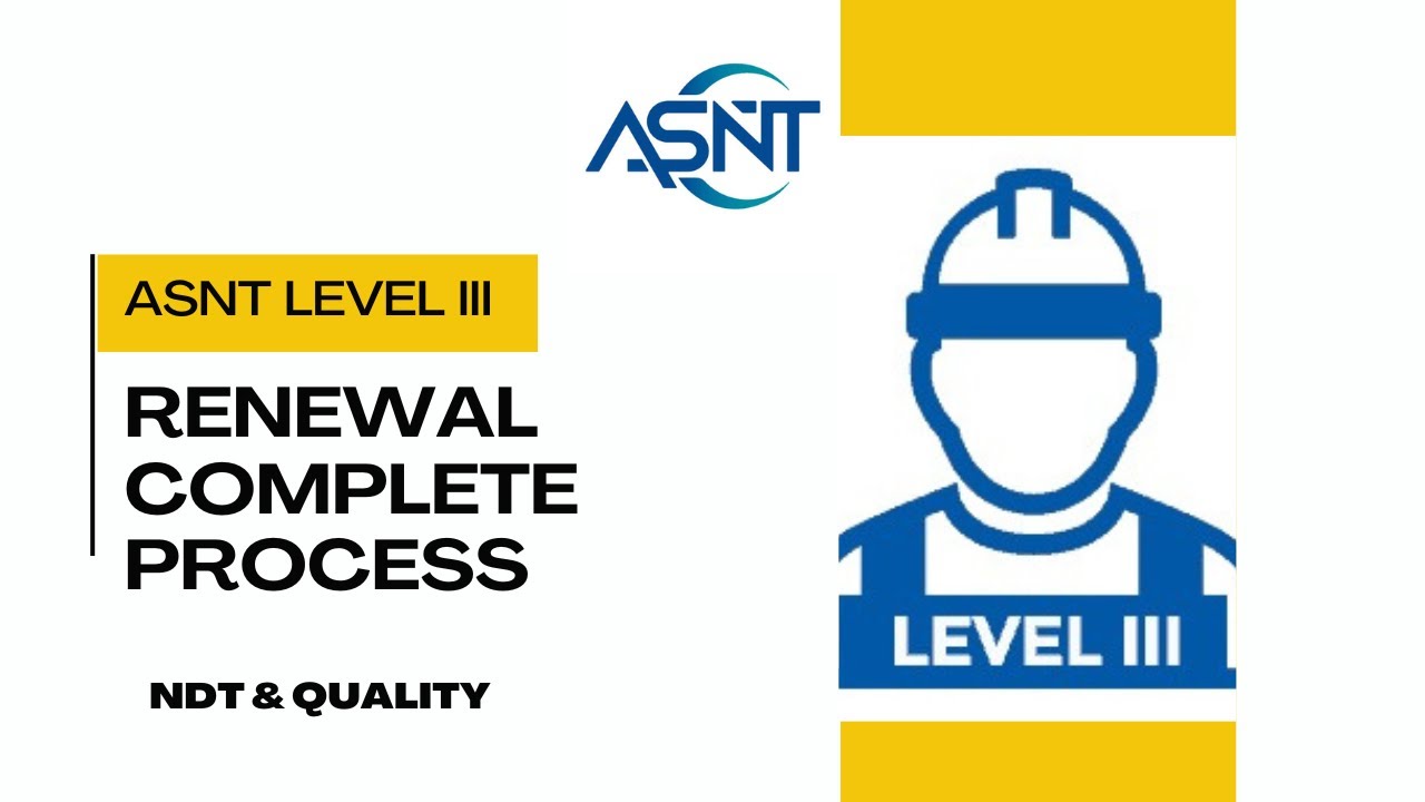 ASNT Level III Renewal complete process ll Recertification by point system - YouTube