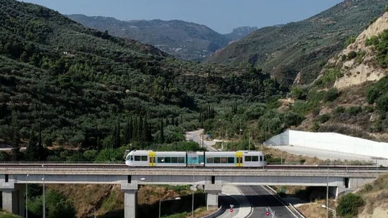 Εγκαινιάστηκε η νέα διπλή σιδηροδρομική γραμμή Κιάτο-Αίγιο - YouTube