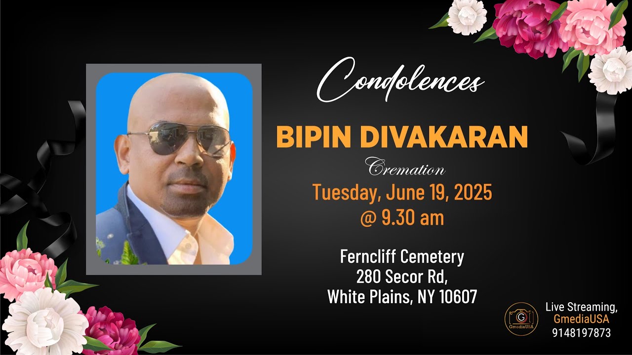 Loving Memory of BIPIN DIVAKARAN - YouTube
