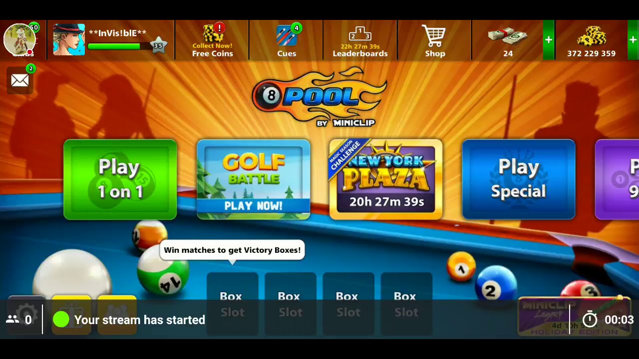 My 8 Ball Pool Stream - YouTube
