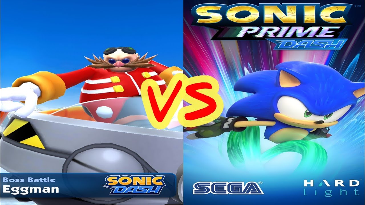 Sonic Dash 🆚 Sonic Prime Dash - Classic Sonic 🆚 Metal Sonic Mach - YouTube