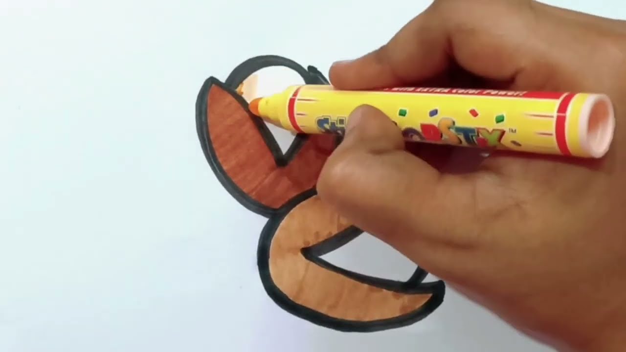 how to draw a pista simple and easy/pista drawing and coloring /# ...