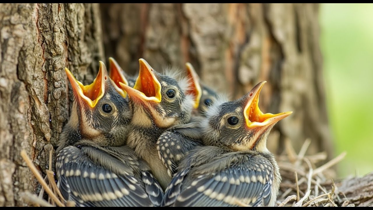 Baby Birds Grow Up So Fast ! - YouTube