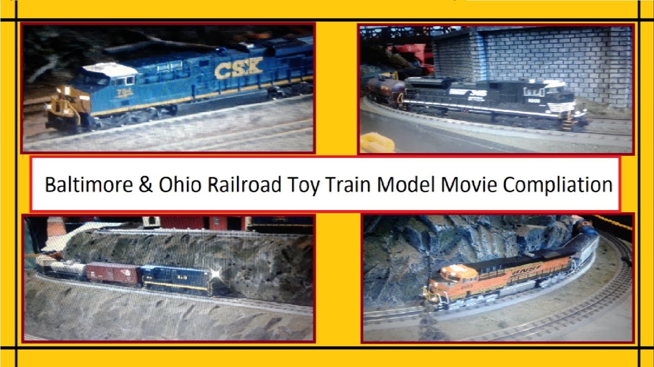 Baltimore & Ohio Railroad Toy Train Model Movie Compilation - YouTube