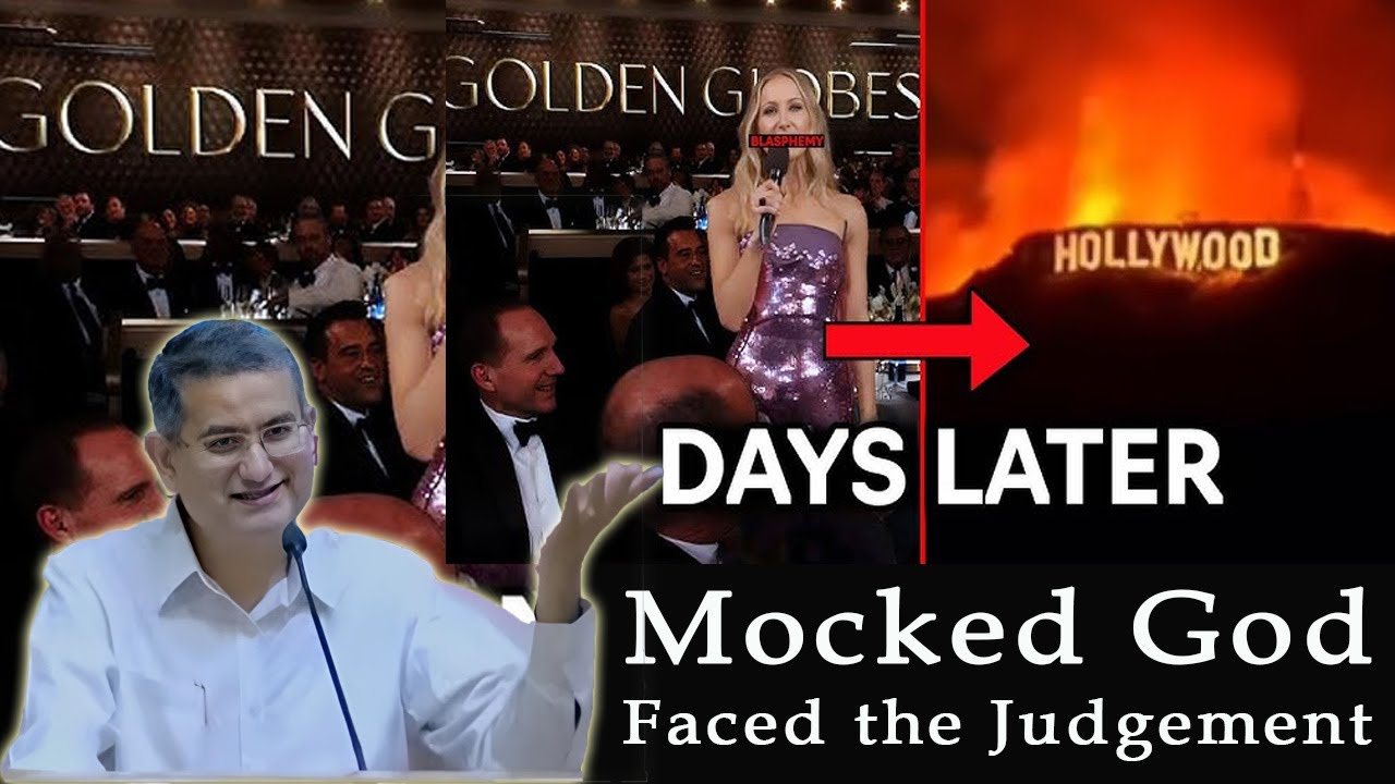Golden Globs award show in Los Angeles California America Mocked God ...