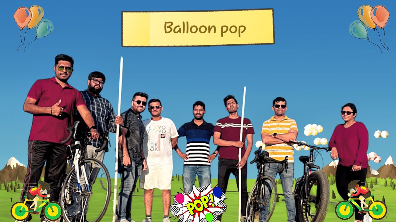 Balloon Popping Race ! - YouTube