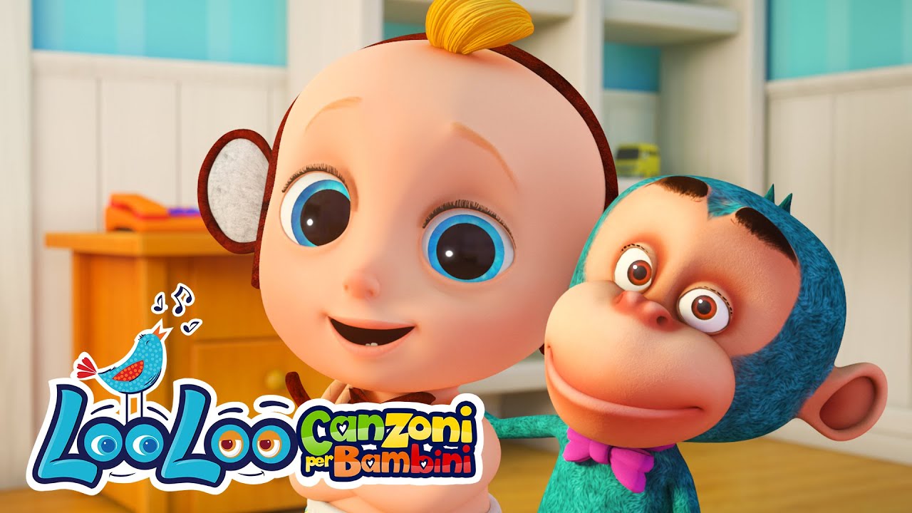 🐵 Cinque Scimmiette - LooLoo Canzoni per Bambini 🎶 - YouTube