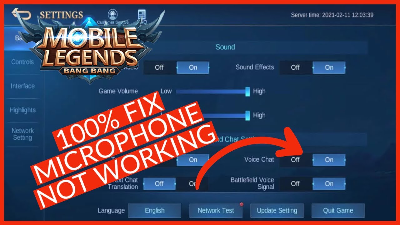 How to Fix Microphone Not Working in Mobile Legends 2023? - YouTube