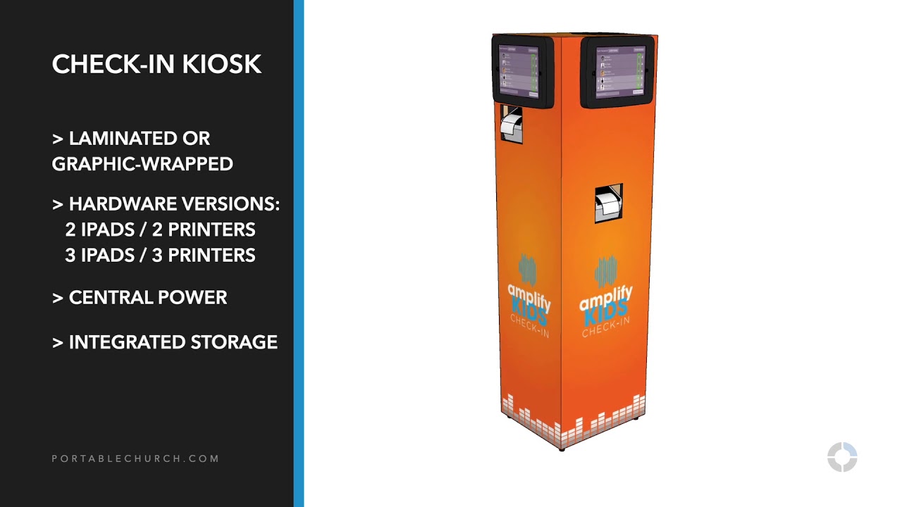 Check In Kiosk | Custom Solutions by Portable Church® - YouTube