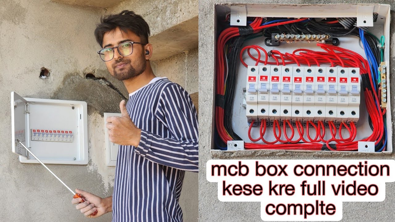 mcb box connection full video #electrician #mcbbox#distibutionbox# ...