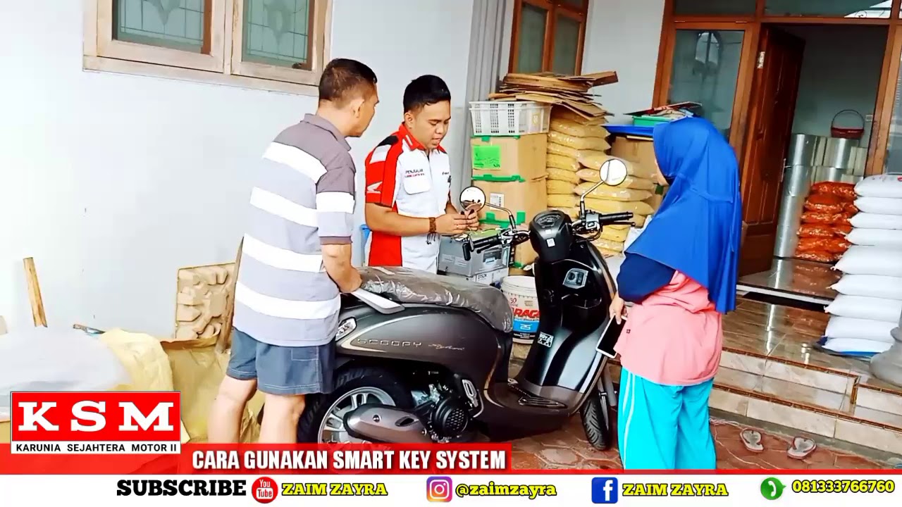 Cara Gunakan Smart key system' New Scoopy 2021 - YouTube