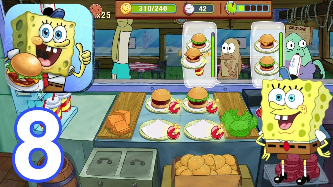 SpongeBob: Krusty Cook-Off - Max LeveI Gameplay Walkthrough part 8 ...