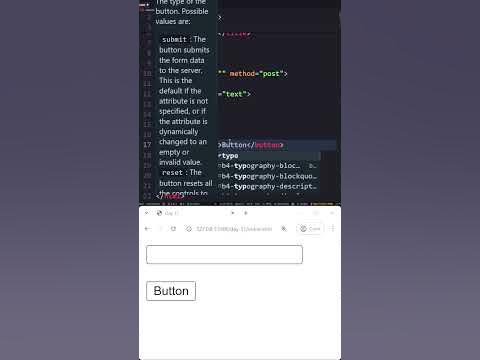 Day 13 of 45 Days HTML Challenge | button tag in html #codeminister #frontend #html - YouTube