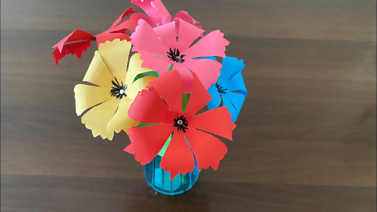 How to make Beautiful Flower / Handmade Paper Flower / Paper Flower DIY ...