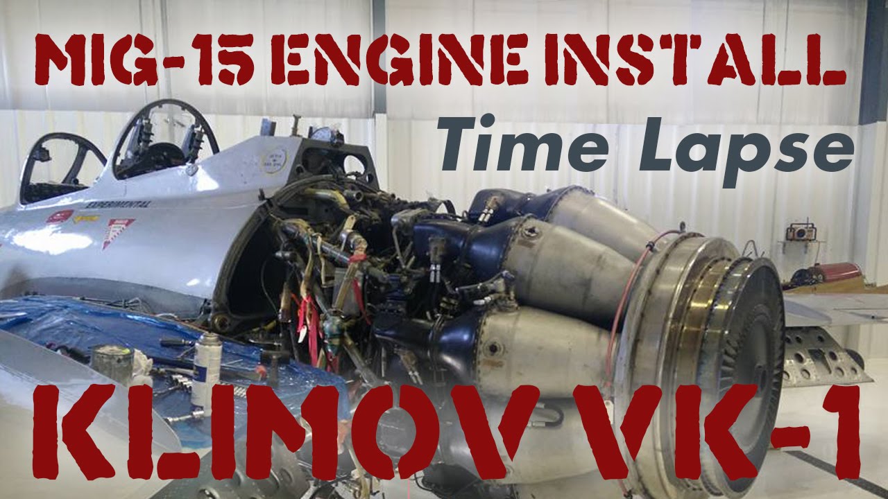 MiG-15 UTI Engine Reinstallation - YouTube