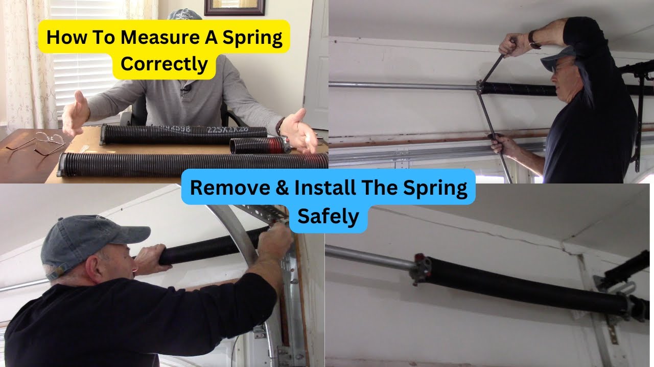 How To Replace A Garage Door Spring - YouTube
