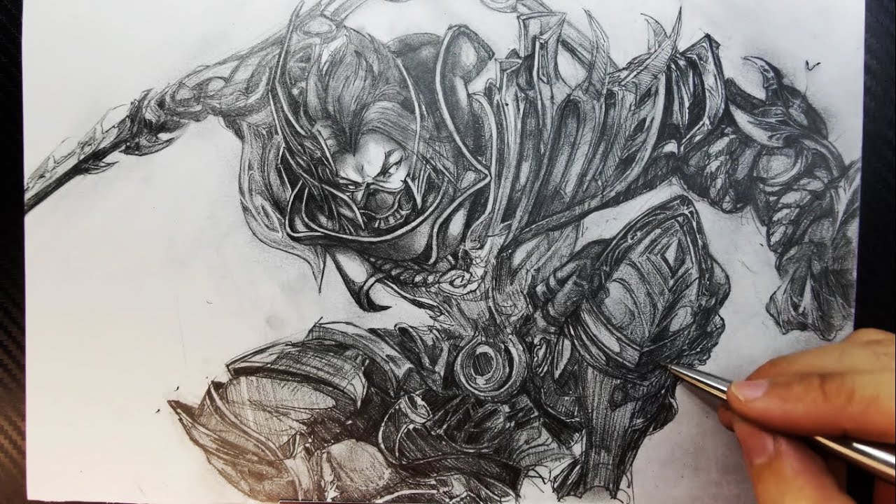HAYABUSA DRAWING TIMELAPSE | Shura Double 11 Skin | 4K | MLBB - YouTube