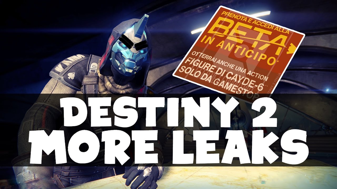 DESTINY 2 - MORE LEAKS?! PRE-ORDER BONUS! CAYDE 6 ACTION FIGURE! OPEN ...