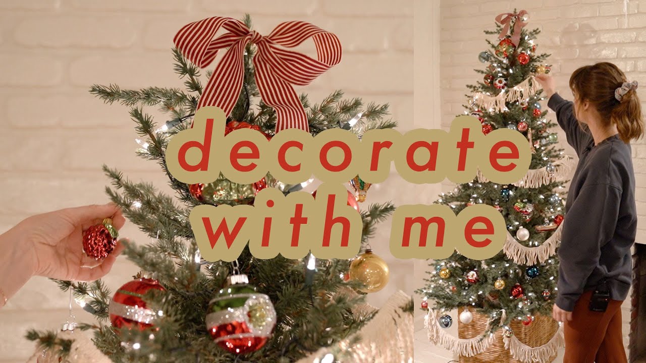 Decorate My Tree With Me! Vintage Christmas Tree Ornament Tour - YouTube
