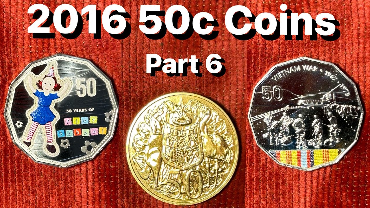 Australian 50c coins of 2016 - Part 6 - YouTube