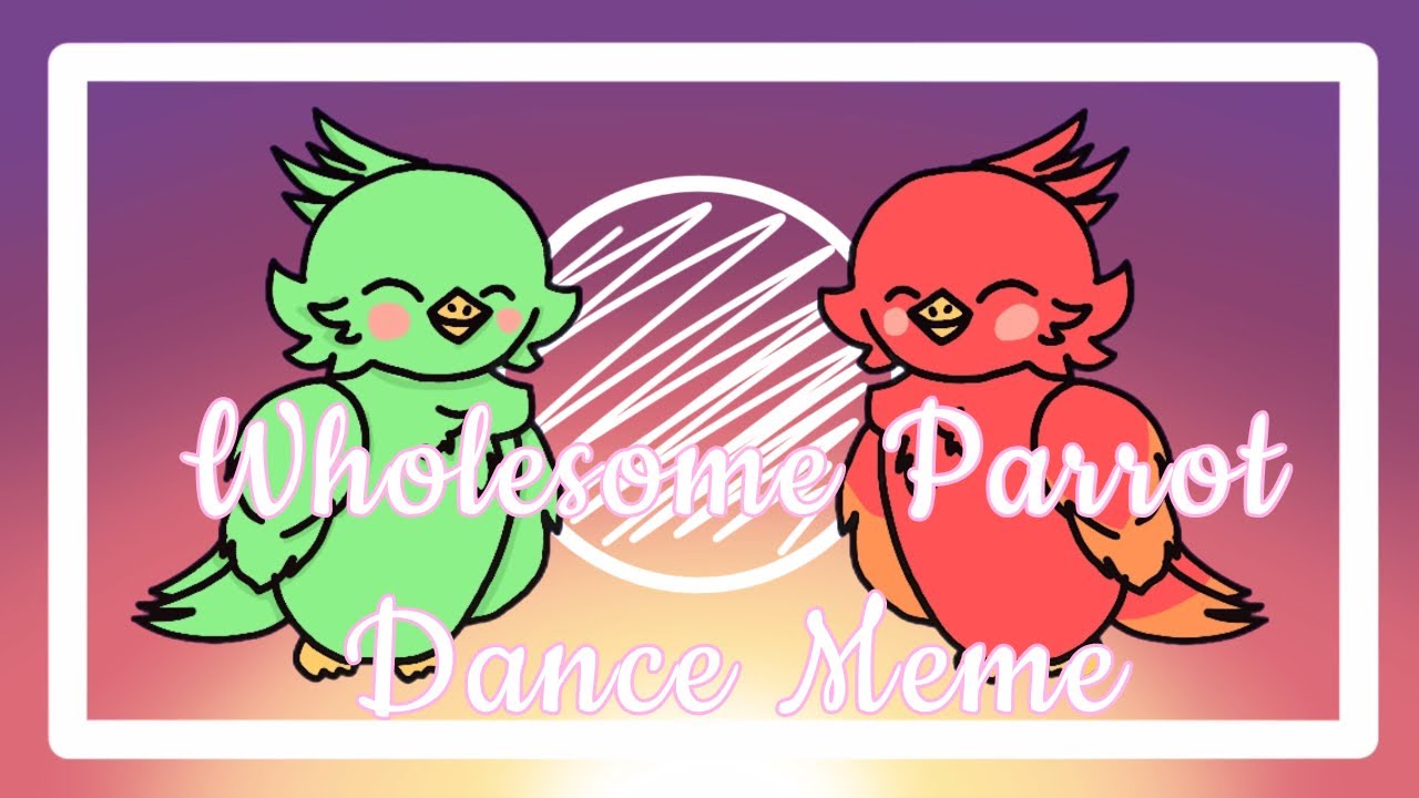 // Wholesome Parrot Dance Meme // Flipaclip // Kinemaster // Ibispaintx ...