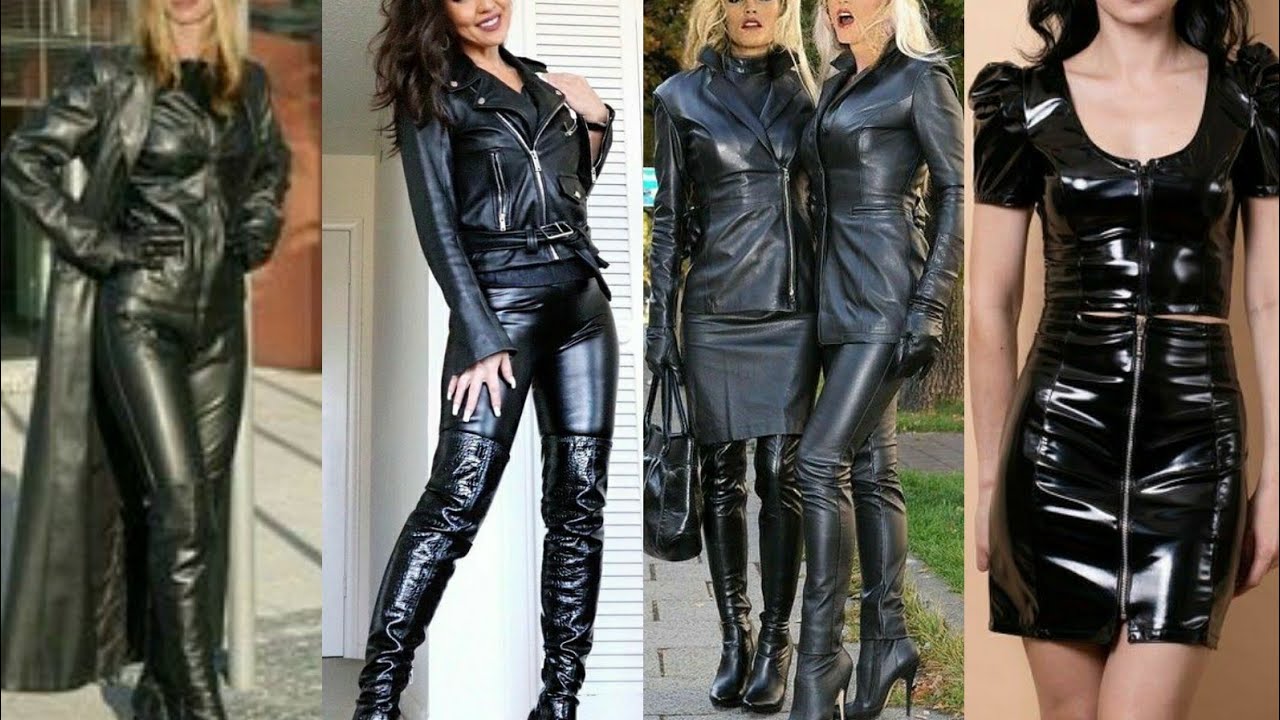Fabulous leather fashion for stylish women & girls #leather - YouTube