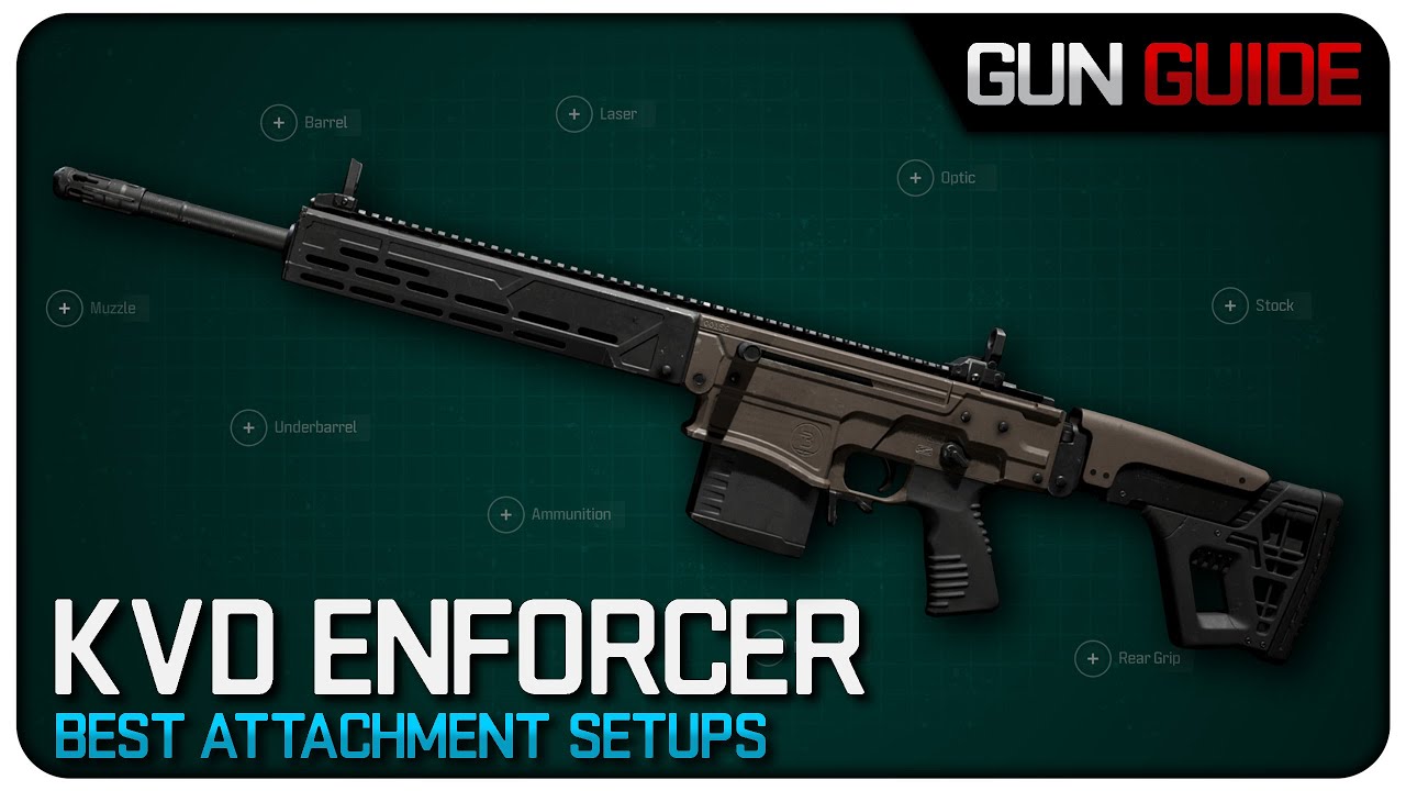 The KVD Enforcer is an AWESOME Marksman Rifle! (Best Attachment Setups ...