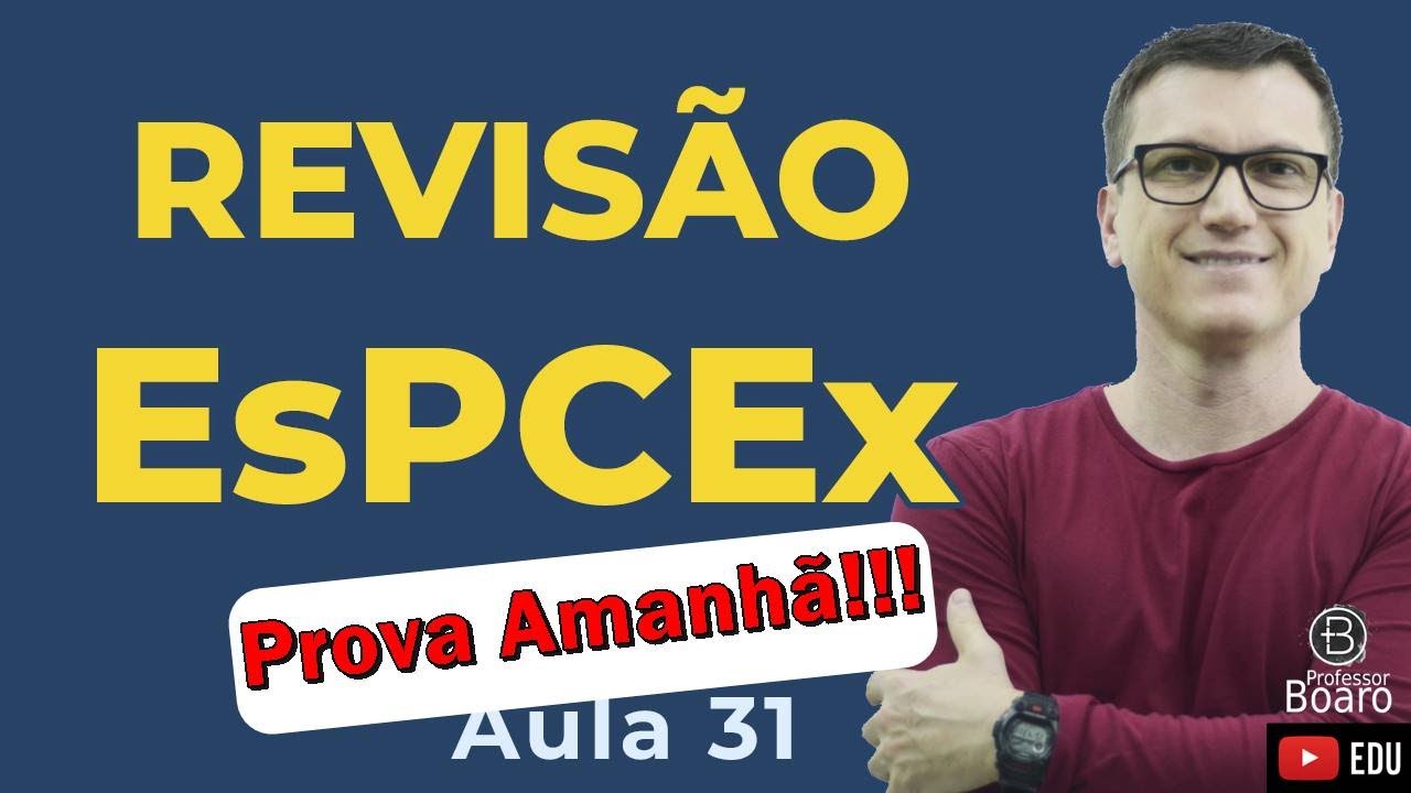 TUDO para a prova da EsPCEx | TEORIA + EXERCÍCIOS | Professor Boaro ...
